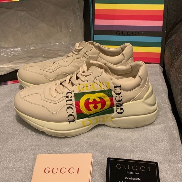 Gucci | Shoes | Gucci Rython Sneakers 7 Used | Poshmark